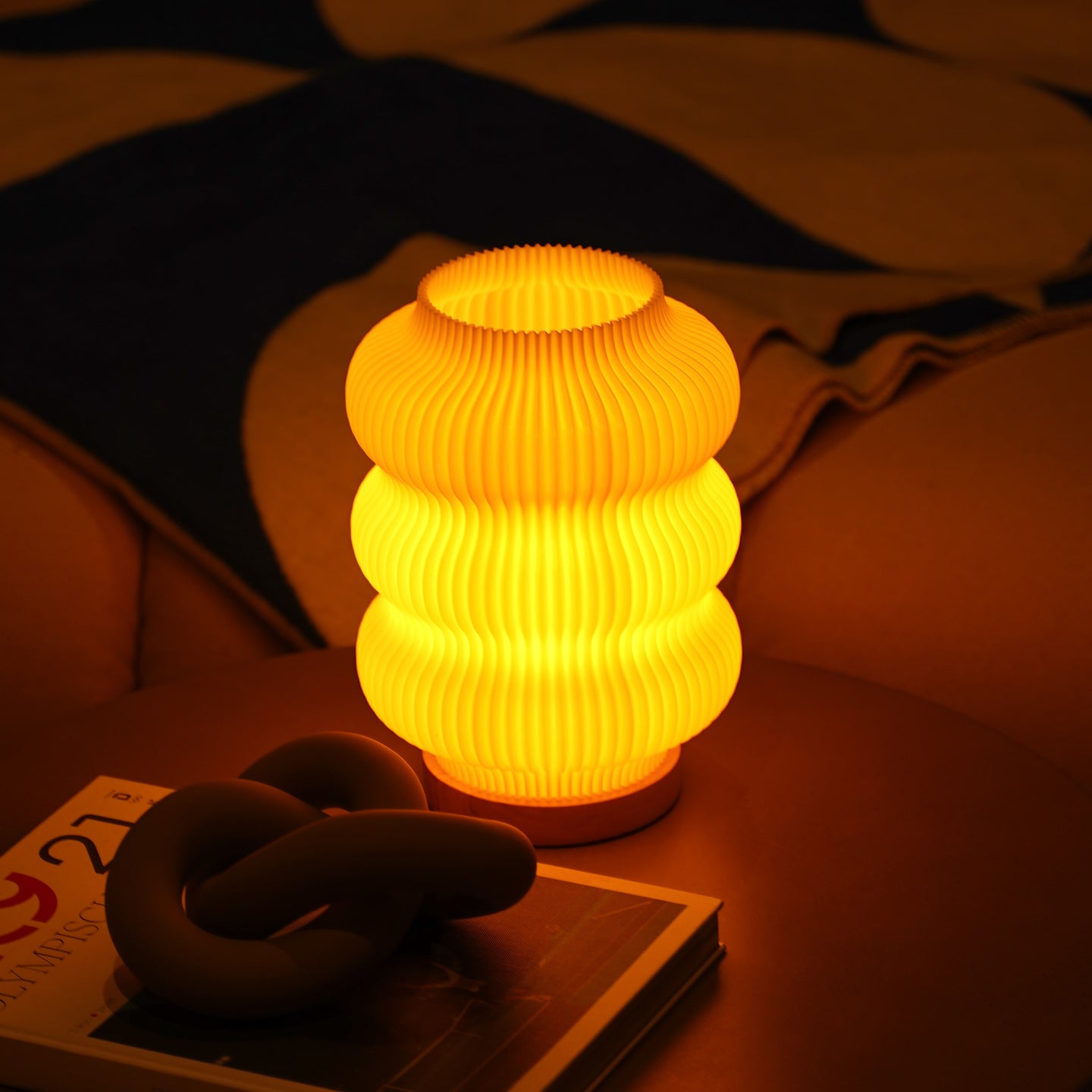 Minimalistische Tischleuchte | Weiß | Moonou Luma | Moderne Beleuchtung ...